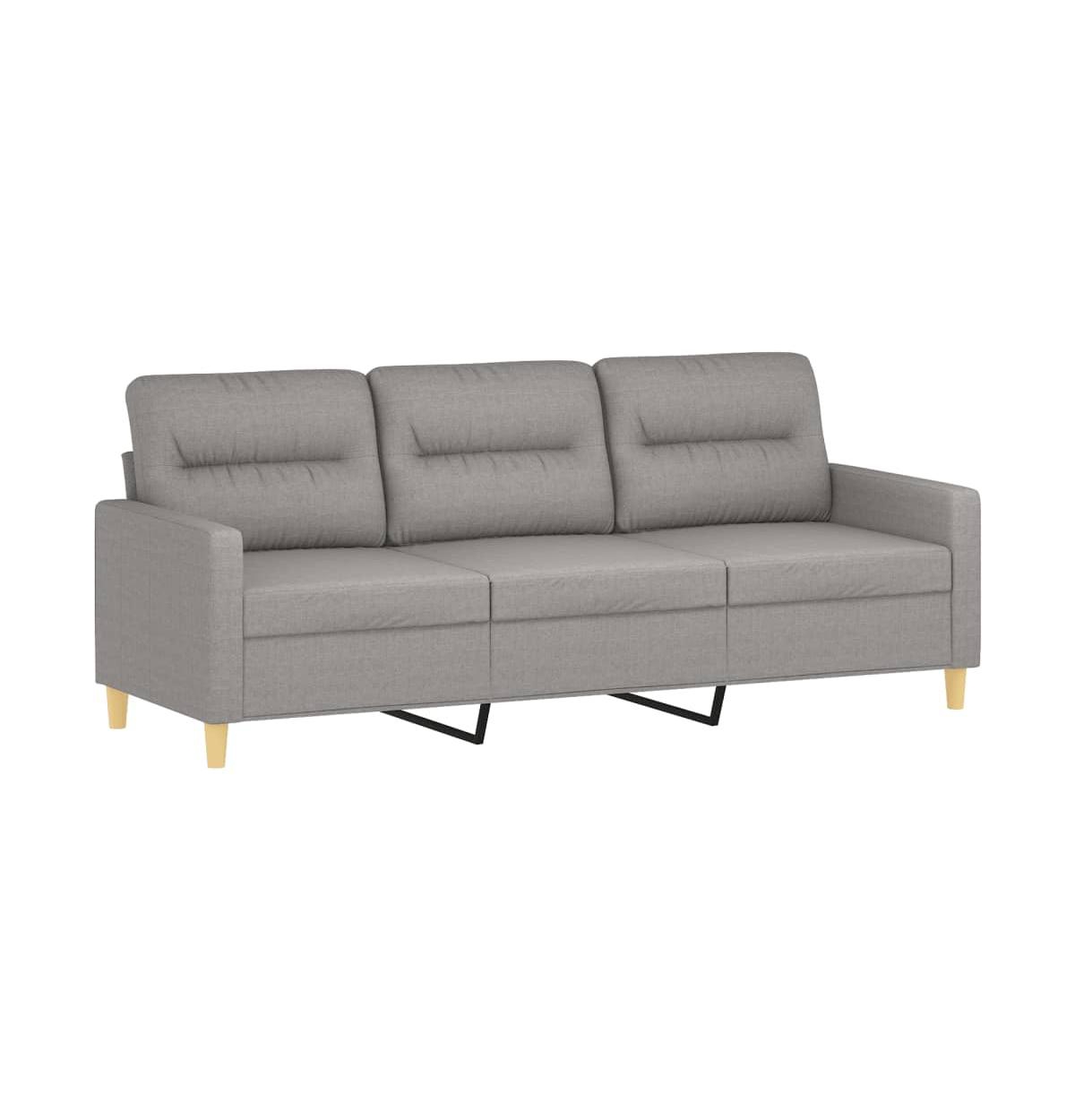 Click here for vidaXL 3-Seater Sofa Light Gray 70.9 Fabric - Gray prices