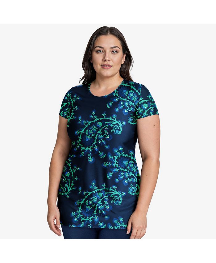 Calypsa Plus Size Anna Swim Tunic - Macy's