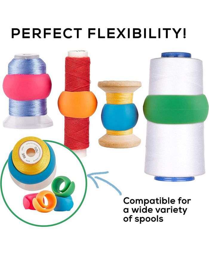 Jumbl JumblCrafts 100 Pcs Thread Spool Savers for Sewing/Embroidery ...