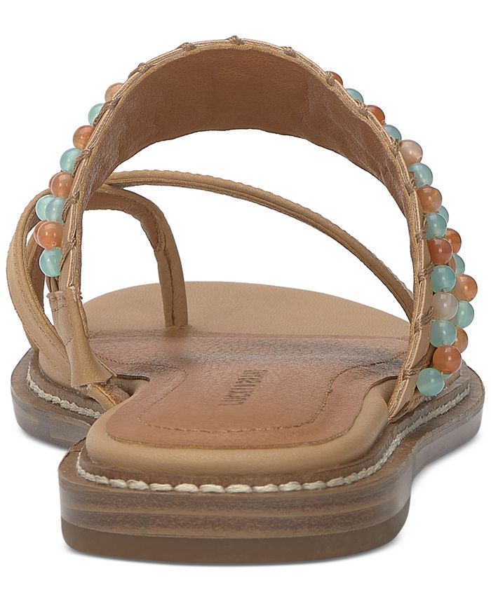 Lucky Brand Women's Kaykey Beaded Crisscross Flat Sandals - Macy's