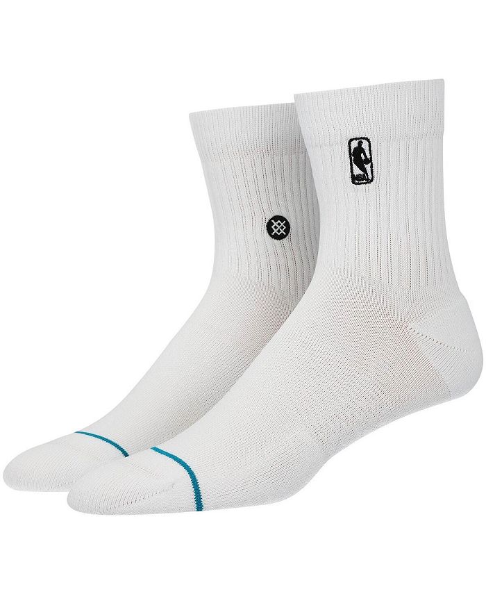 Stance Men's White NBA Logoman Quarter-Length Socks - Macy's