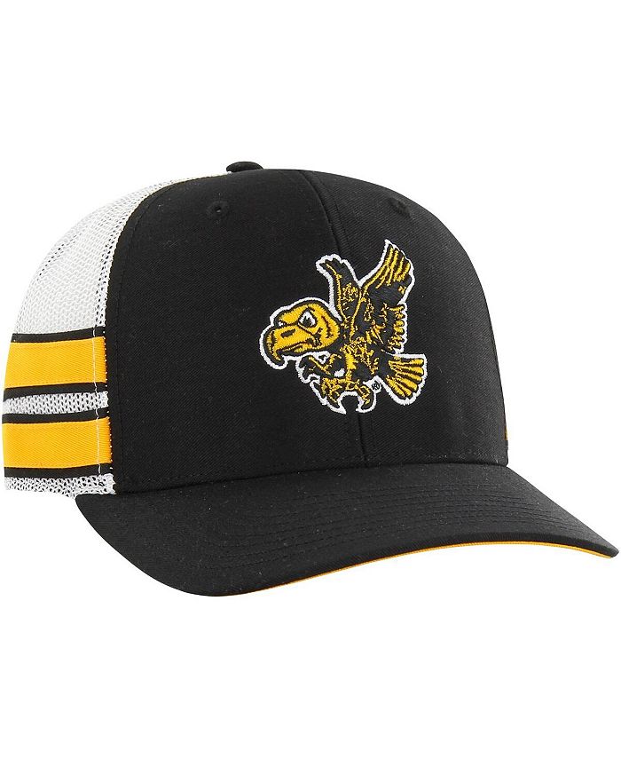 '47 Brand Men's Black Distressed Iowa Hawkeyes Straight Eight ...