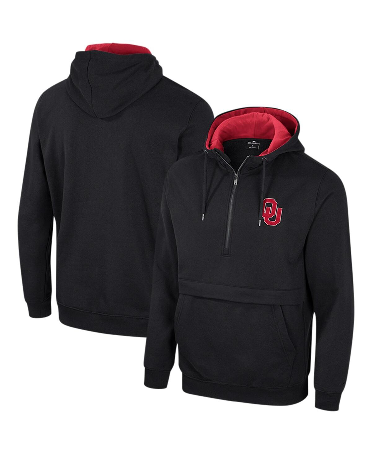 Click here for Mens Colosseum Black Oklahoma Sooners Half-Zip Hoo... prices
