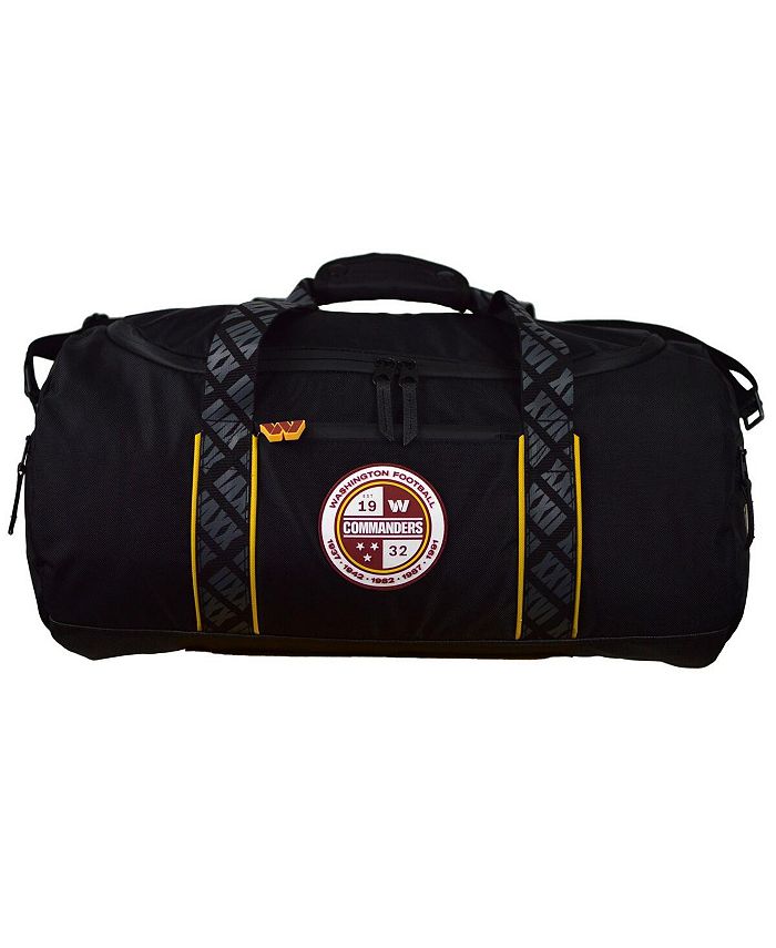 DC Proper Black Washington Commanders Jetsetter Duffel Bag - Macy's