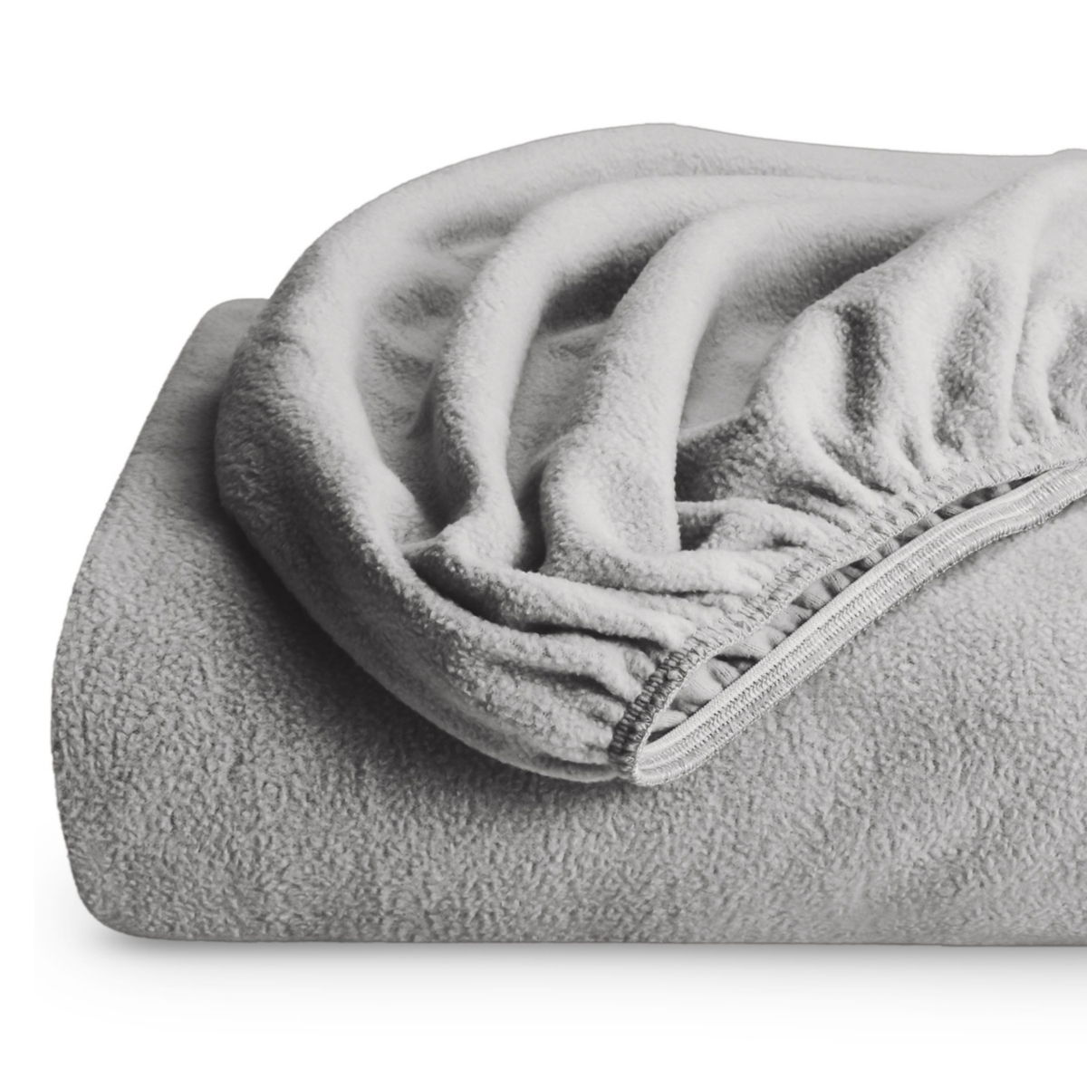Click here for Bare Home Polar Fleece Fitted Sheet Queen - Light... prices