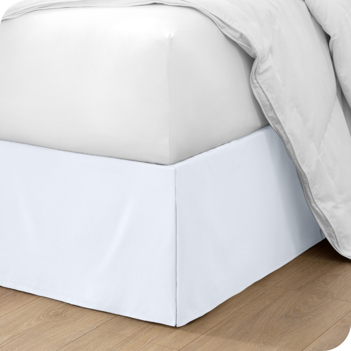 Click here for Bare Home Tailored 15" Pleated Bedskirt - Whi... prices