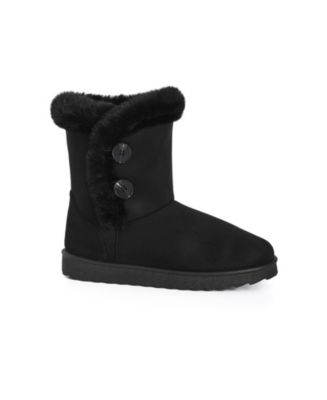 Womens WIDE FIT Reagan Hug Boot - black - Macy's
