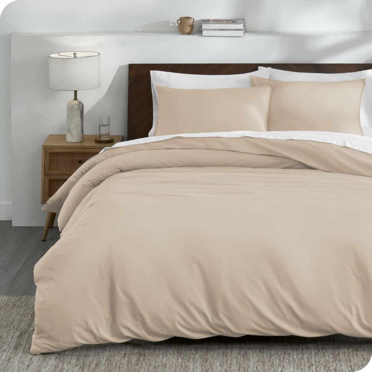 Click here for Bare Home Organic Cotton Jersey Duvet Cover Set Ki... prices