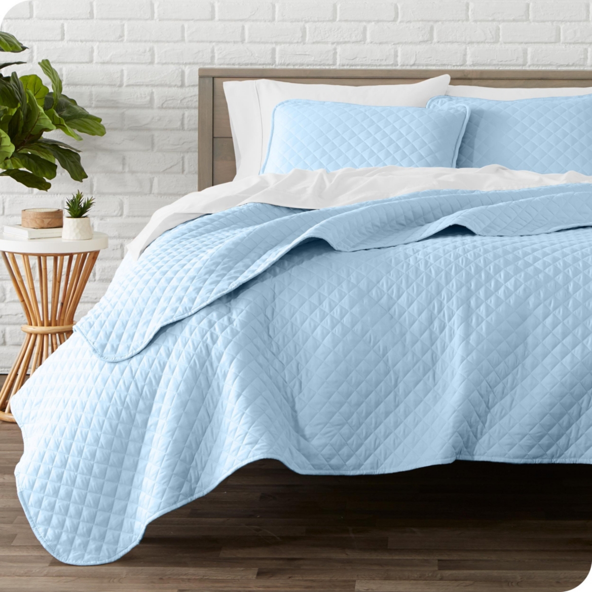 Click here for Bare Home Ultra-soft Diamond Stitched Coverlet Set... prices
