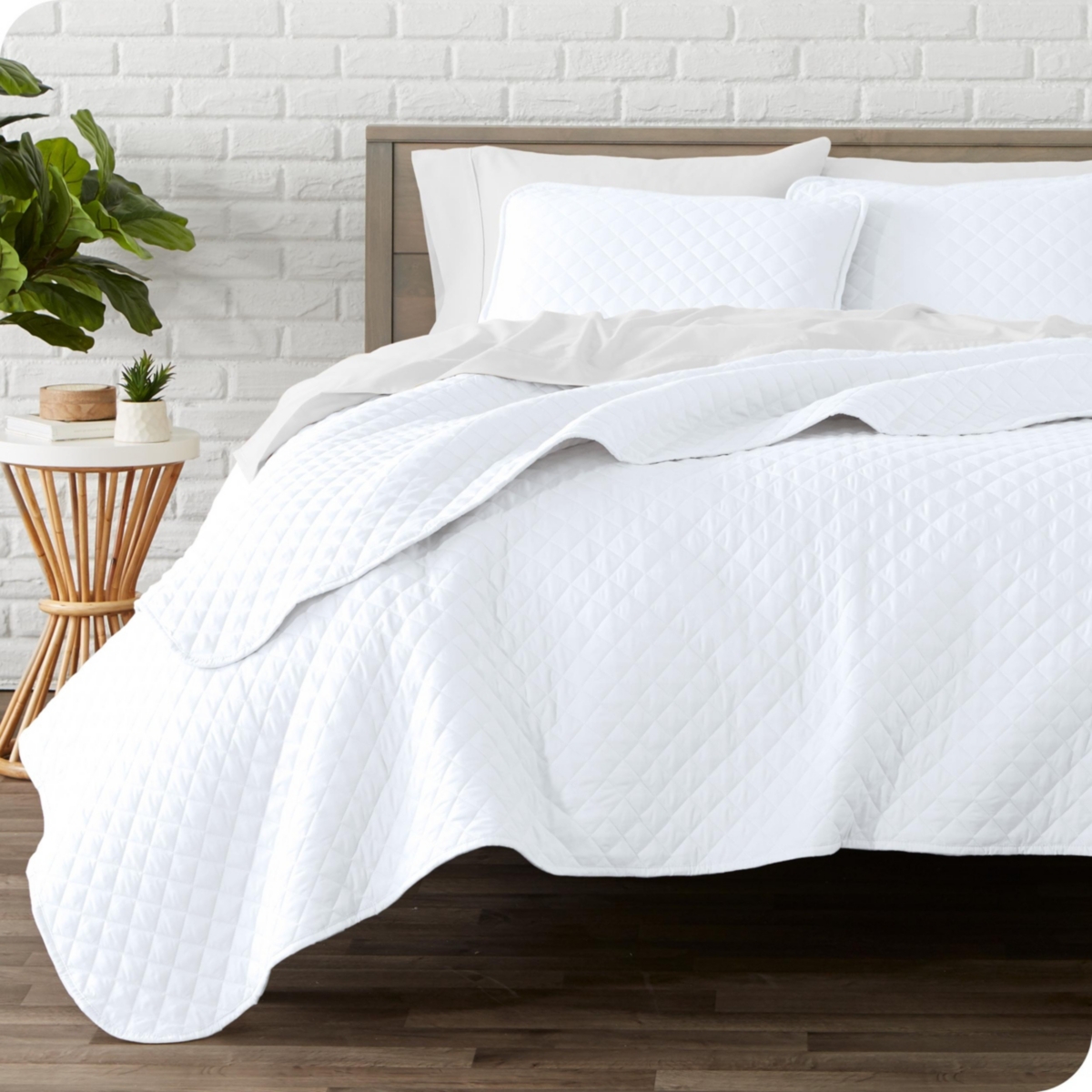 Click here for Bare Home Ultra-soft Diamond Stitched Coverlet Set... prices