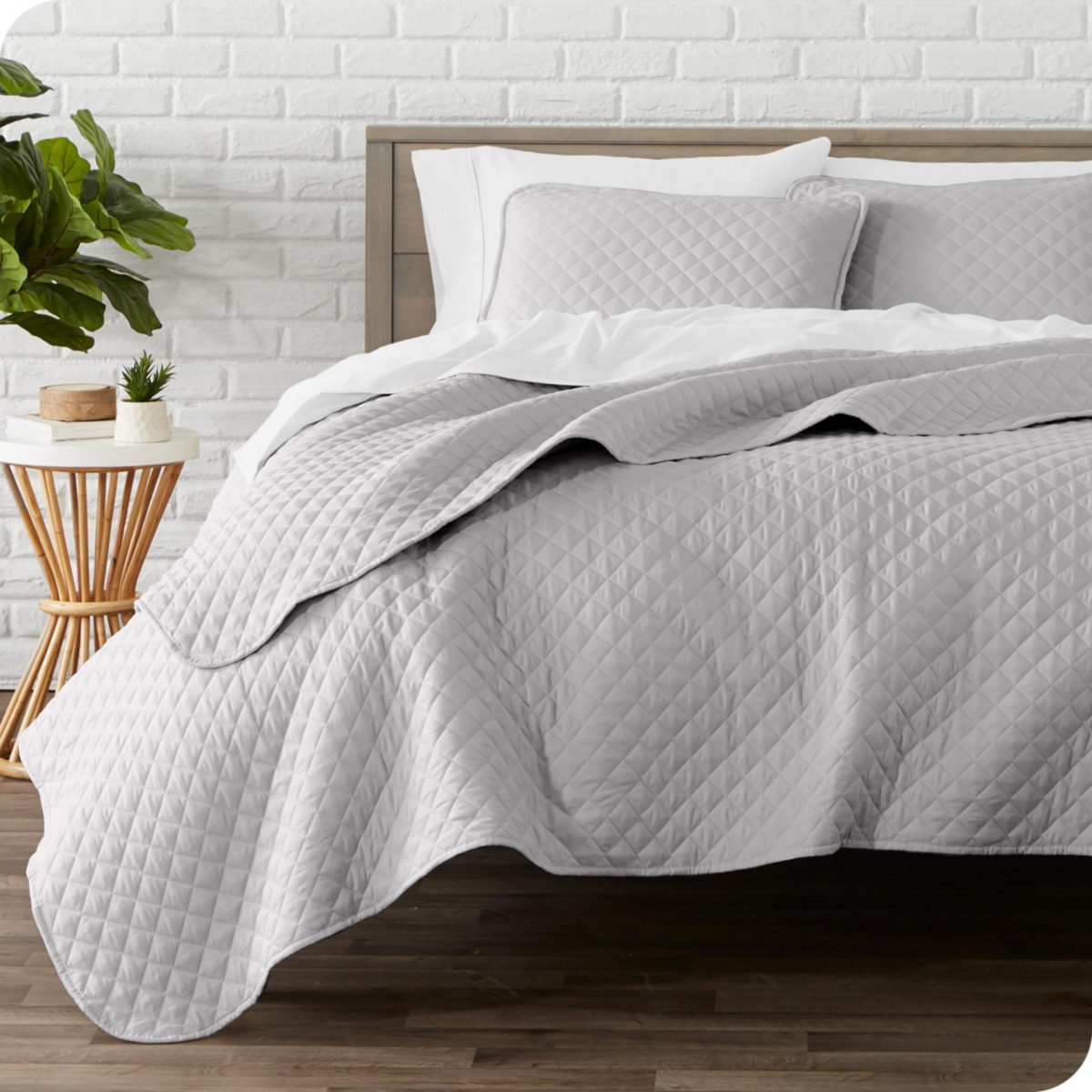 Click here for Bare Home Ultra-soft Diamond Stitched Coverlet Set... prices