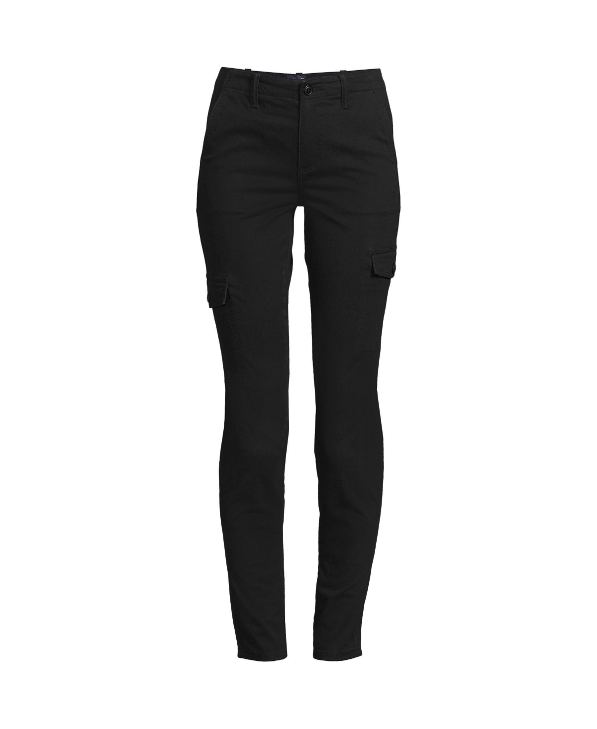 Click here for Lands End Petite Mid Rise Slim Cargo Chino Pants -... prices
