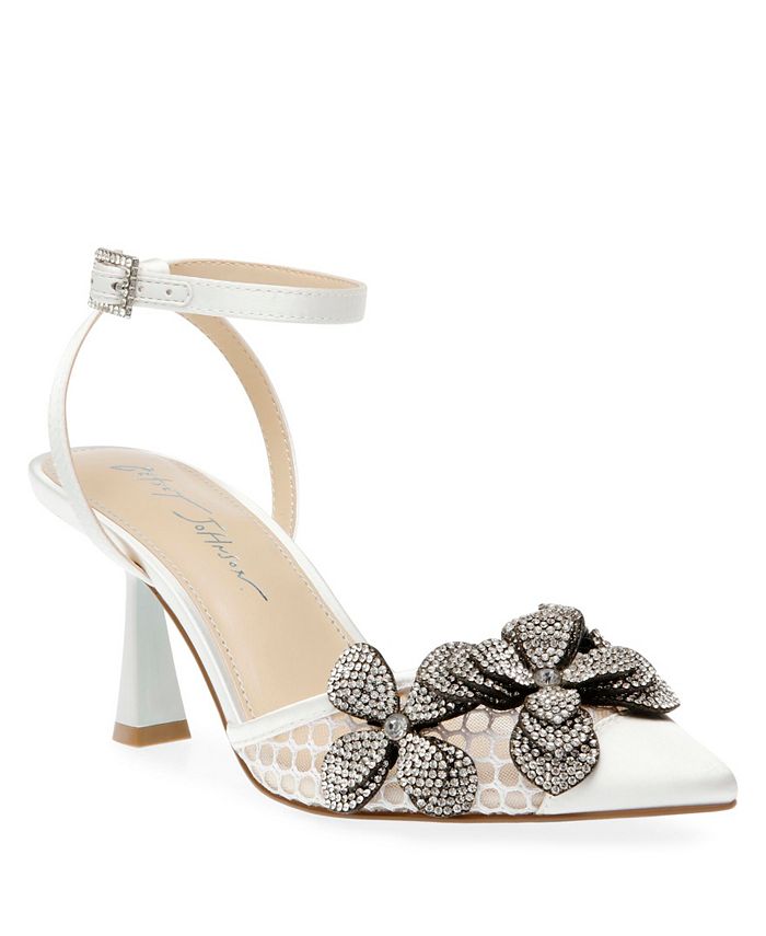 Betsey Johnson Women's Sofya Rhinestone Flower Evening Pumps - Macy's