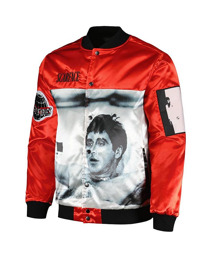 Reason Men's and Women's Red Scarface The World is Yours Varsity Full ...