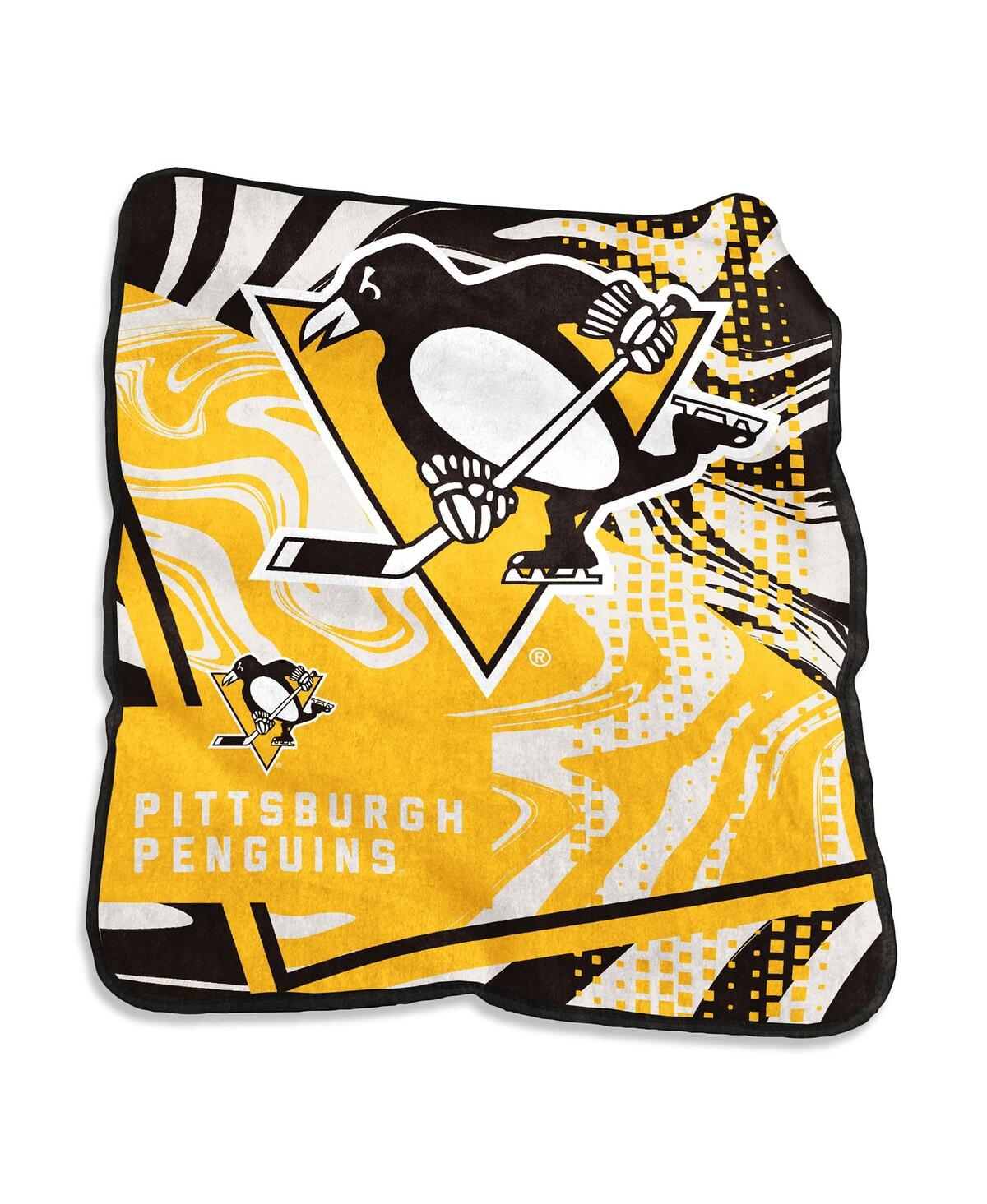 Click here for Pittsburgh Penguins 50 x 60 Swirl Raschel Throw Bl... prices