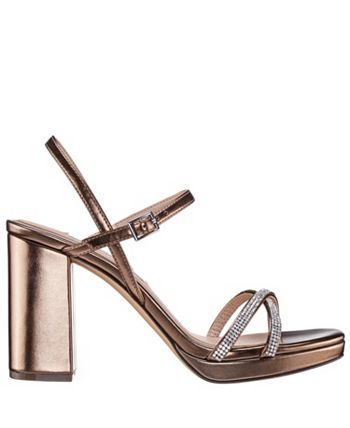 Nina Women's Steven Block Heel Platform Evening Sandals - Macy's