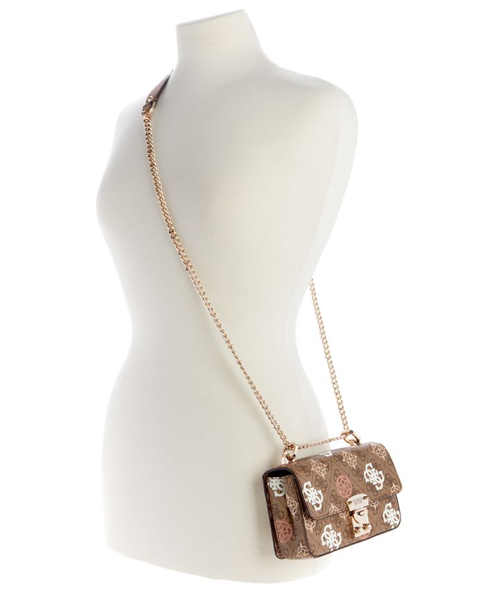 GUESS Eliette Logo Mini Convertible Crossbody Flap - Macy's
