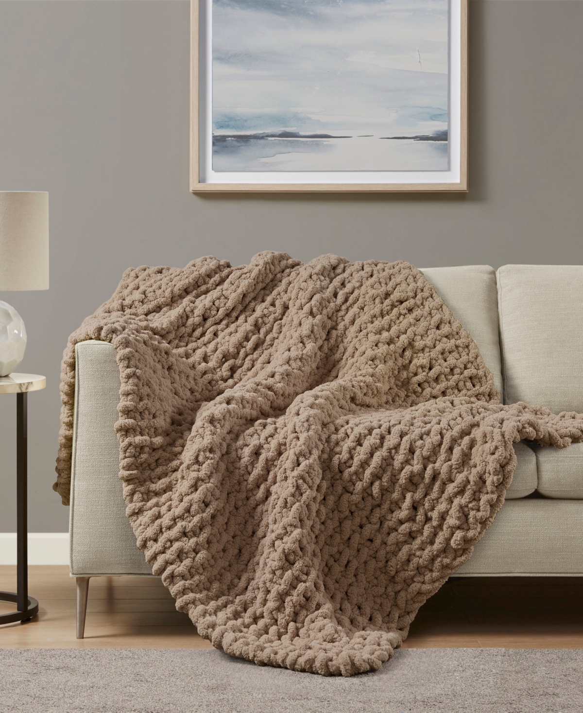 Click here for Madison Park Chunky-Knit Chenille Throw  50 x 60 -... prices