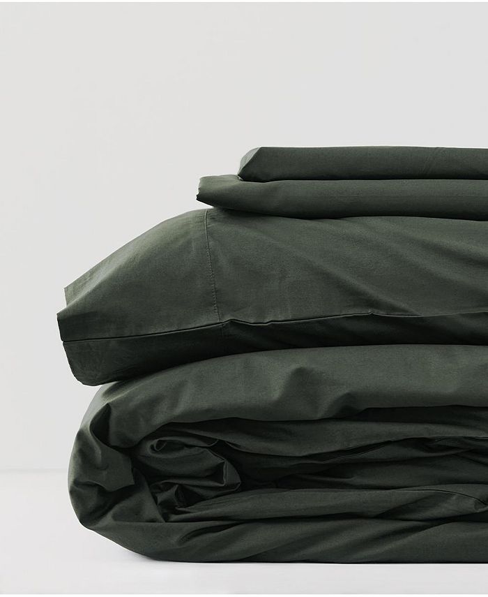 Pact Cotton Cool-Air Percale Sheet Set - Queen - Macy's