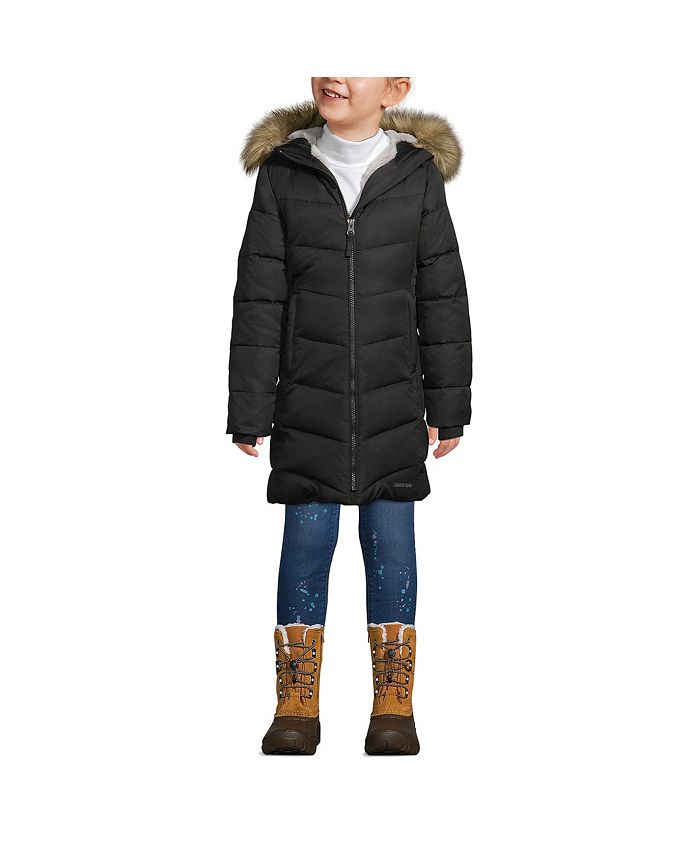 Lands' End Child Girls Winter Fleece Lined Down Alternative Thermo ...