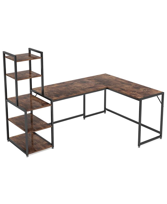 Tribesigns Tribe signs 79 Inch Reversible L-Shaped Desk, Large L Desk ...