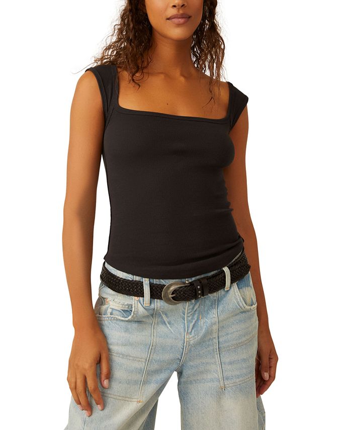 Free People Women's Hummingbird Square-Neck Tank Top - Macy's