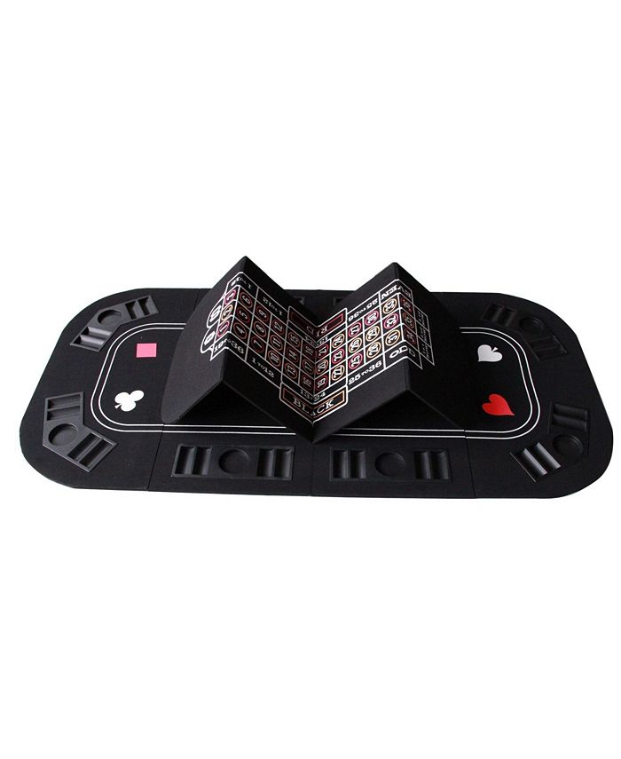 Ino Design 63" Portable Casino Texas Holdem Poker/Blackjack/Roulette ...