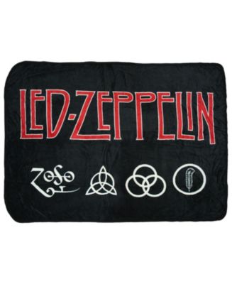Led Zeppelin 4 Symbols Super Soft And Cuddly Fleece Plush Throw Blanket ...