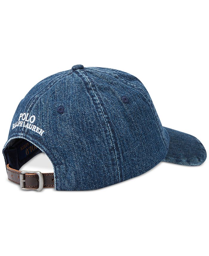 Polo Ralph Lauren Men's Polo Bear Denim Ball Cap - Macy's