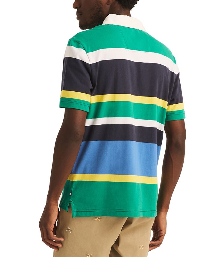 Nautica Men's Classic-Fit Striped Rugby Polo Shirt - Macy's