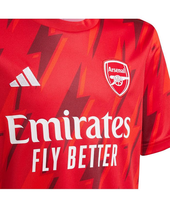 adidas Big Boys Red Arsenal 2023/24 Pre-Match Top - Macy's