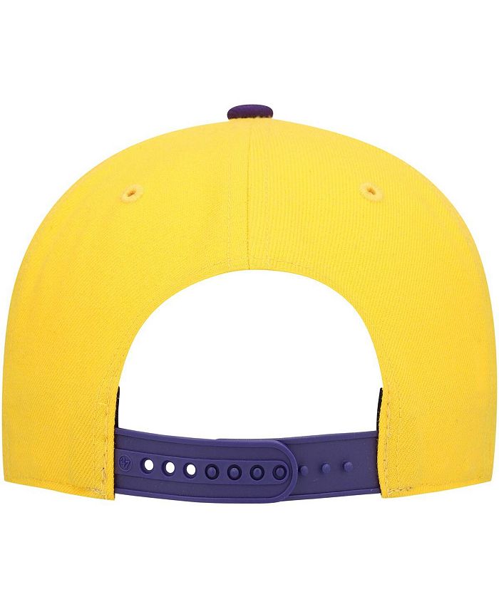 '47 Brand Men's Gold, Purple Los Angeles Lakers Two-Tone No Shot ...