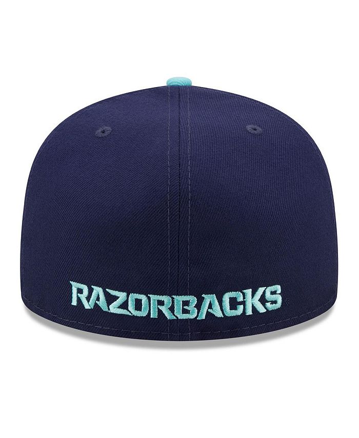 New Era Men's Navy, Light Blue Arkansas Razorbacks 59FIFTY Fitted Hat ...