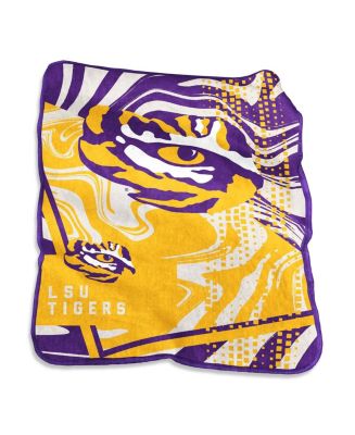 LSU Tigers 50" x 60" Swirl Raschel Throw Blanket - Macy's
