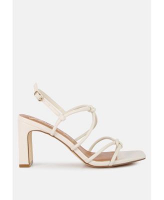 Kralor Knotted Strap Italian Block Heel Sandals - Macy's