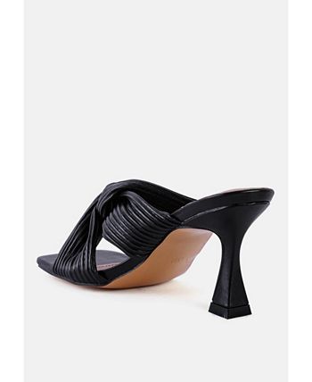 London Rag Battle Ex Cross Pleated Strap Slip On Sandals - Macy's