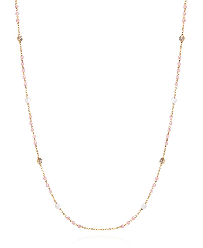 T Tahari Gold-Tone Long Dainty Necklace - Macy's