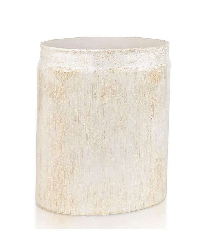 Creative Scents Rustic Luxe Beige Bathroom Garbage Can - Macy's
