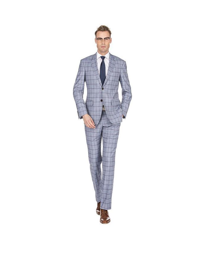 Braveman Mens Window Pane Slim Fit Suits - Macy's
