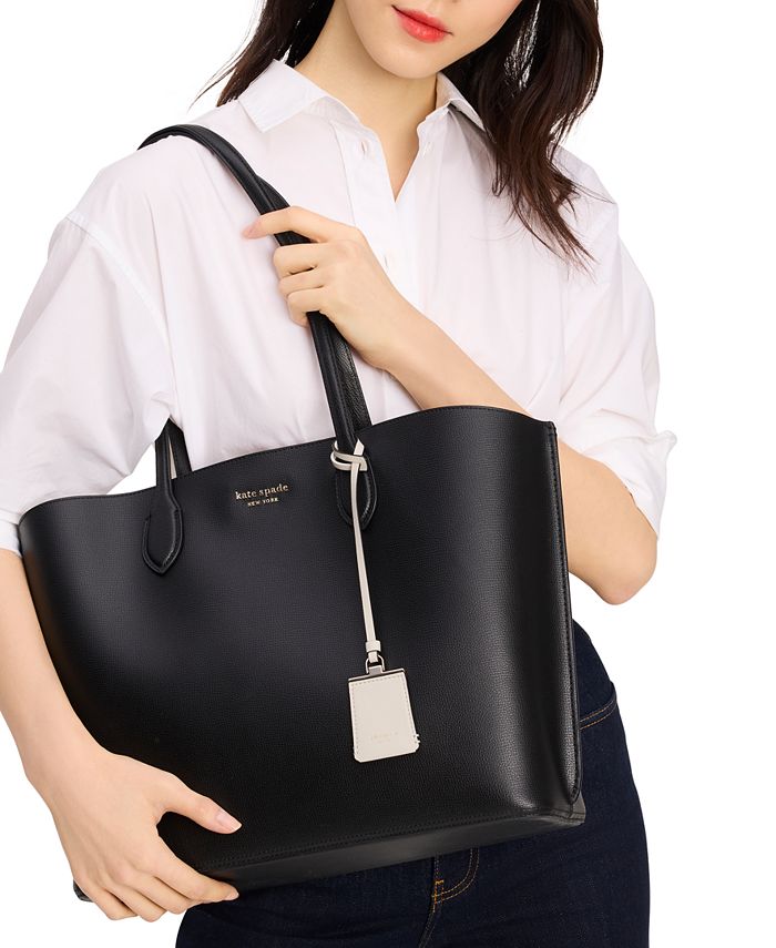 kate spade new york Suite Large Crossgrain Leather Work Tote - Macy's