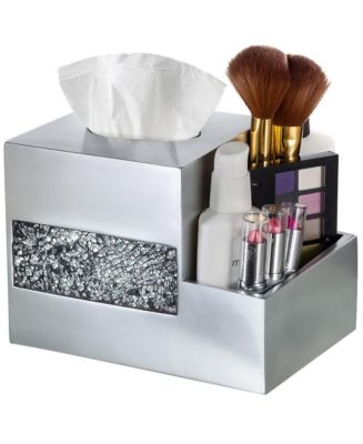Brushed Nickel Silver Tissue Box Cover - Macy's