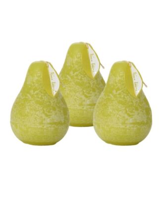Vance Kitira 4.5" Pear Candles Kit, Set of 3 - Macy's