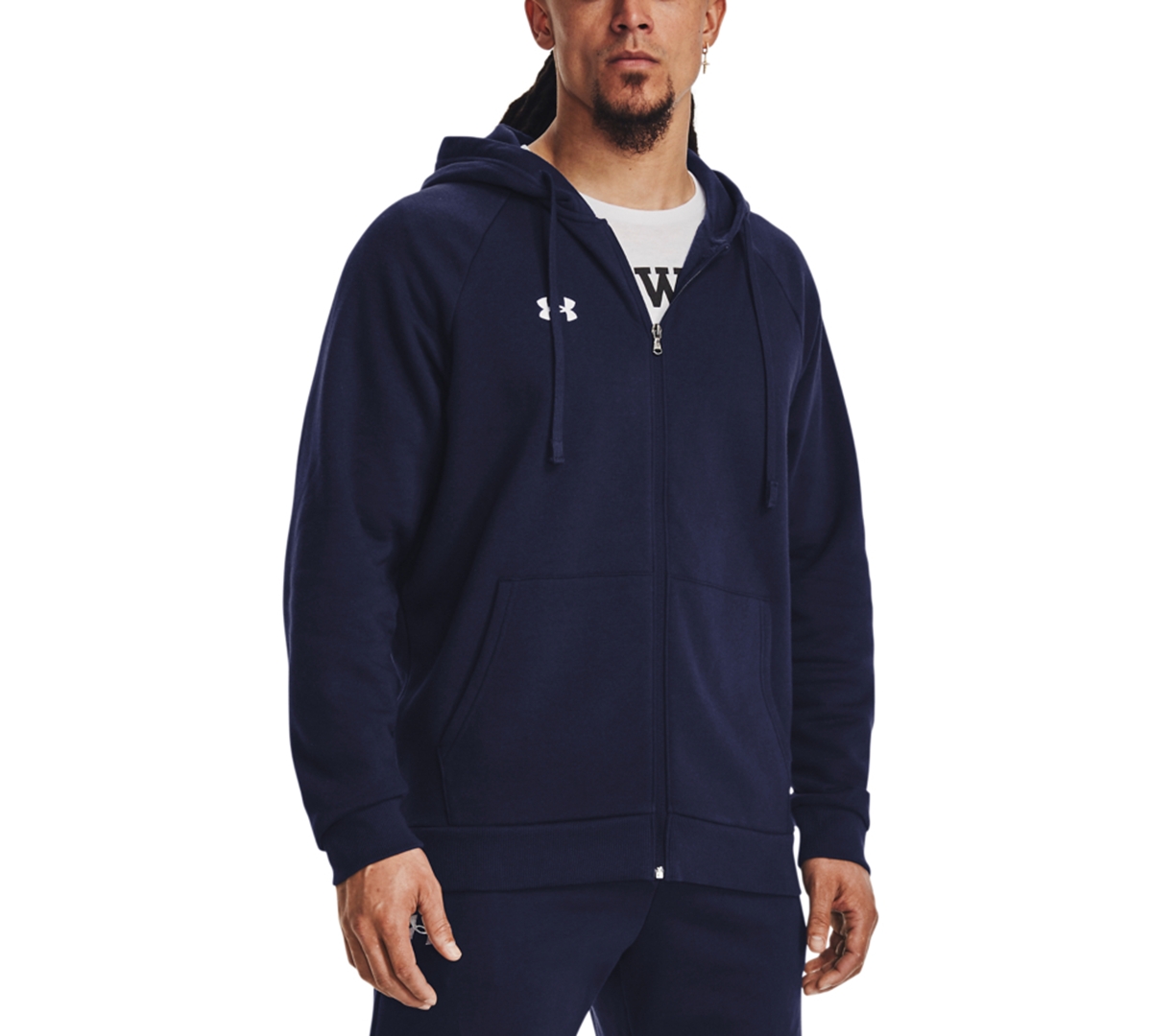 Click here for Under Armour Mens Rival Full-Zip Fleece Hoodie - N... prices