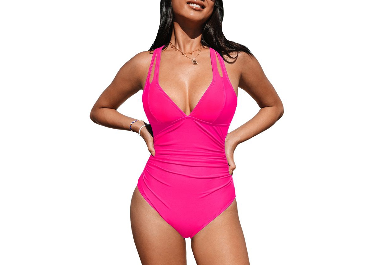 Click here for Cupshe Womens Release Happiness Ruched Cross Back... prices