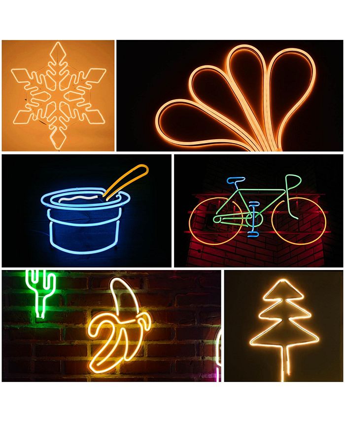 Yescom 50 Ft Delight Neon LED Light Strip Rope Tube Wire Flexible Party ...