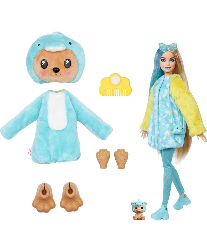 Barbie Cutie Reveal Costume-Themed Series Doll and Accessories with 10 ...