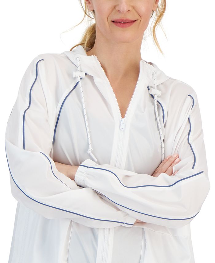 ID Ideology Women's Hooded Packable Zip-Front Jacket, Created for Macy ...