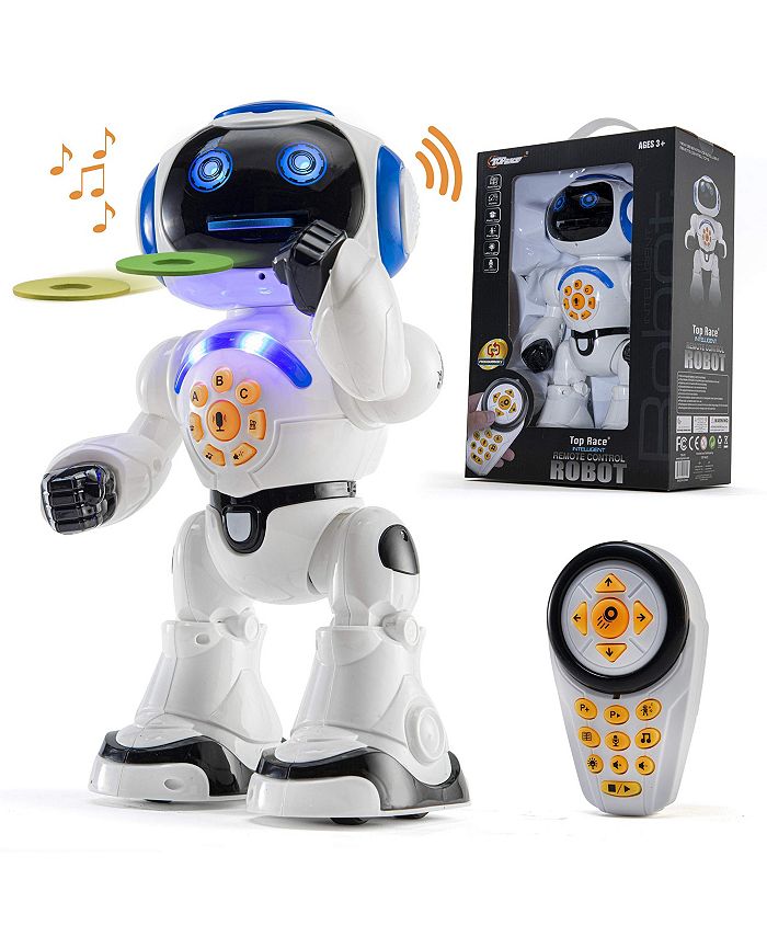 Top Race Remote Control RC Robot Toy Walking Talking Dancing AI Robots ...