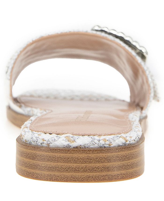 BCBGeneration Women's Mollie Buckled Slide Flat Sandals - Macy's