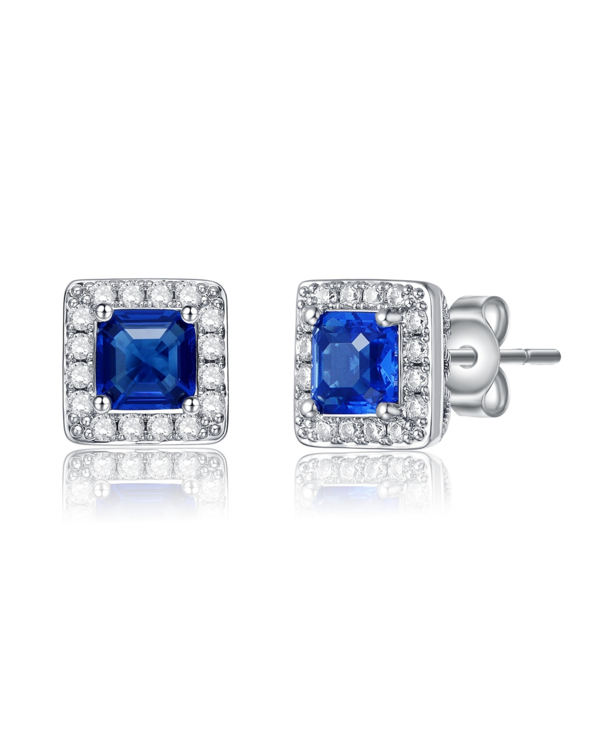Click here for Classy Everyday wear Halo Square Stud Earrings - B... prices